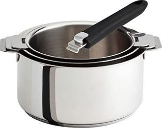 Cristel Série 3 casseroles et poignée amovible