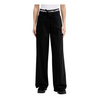 Karl Lagerfeld Hosen mit Kordelzug - - Trousers - Damen - Schwarzk - S