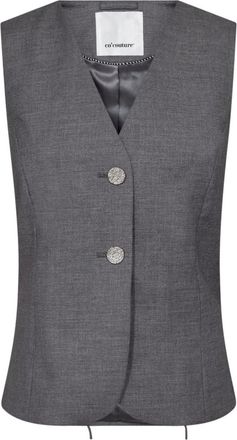 Co'Couture Femme, Vestes, Gris, Taille: 36 FR LiamCC Curve Vest