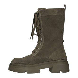 Emanuelle Vee Wildleder-Stiefeletten - - Shoes - Damen - Gr&uuml;n - 38 EU