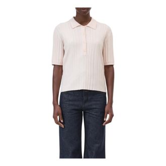 Closed Femme, Tops, Rose, Taille: 36 FR Polo &agrave; manches courtes