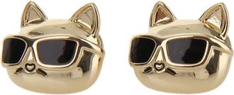 Karl Lagerfeld Femme, Accessoires, Jaune, Taille: ONE Size K/Ikonik 2.0 Choupette Studs
