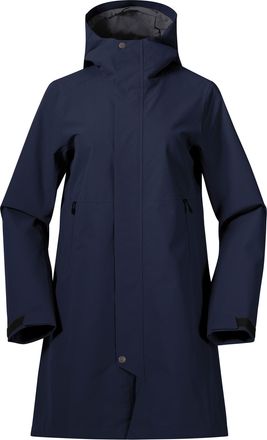 Bergans Damen Urban 2L Mantel, navy blue, XL