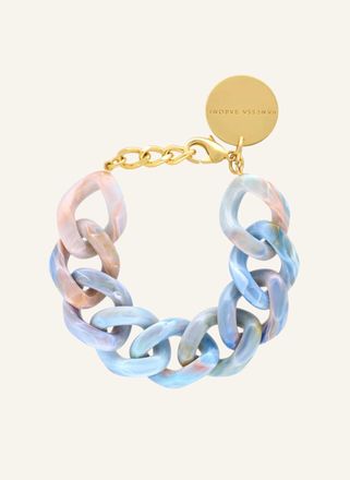 Vanessa Baroni Vanessa Baroni Armb&auml;nder Flat Chain Bracelet Sea Wave By Glambou gold
