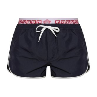 Versace Badeshorts mit doppeltem Bund - - Swimwear - Herren - Blau - S