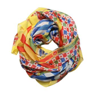 Dolce & Gabbana Foulard en soie imprim&eacute; Carretto - Femme - Accessoires - Multicolore - Taille: ONE Size