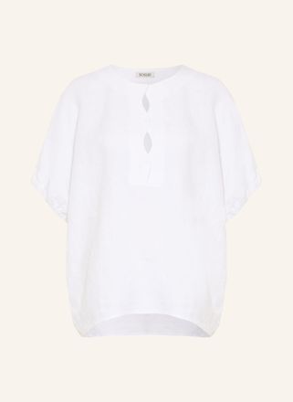 SoSUE Sosue Blusenshirt Aus Leinen weiss