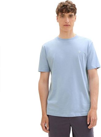 Tom Tailor Herren 1037655 Basic T-Shirt Aus Baumwolle, 11486 - Brunnera Blue, M EU