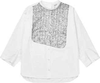 Munthe Femme, Blouses et Chemises, Blanc, Taille: 44 FR Freni Top