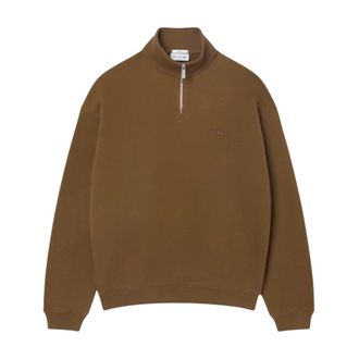 Lacoste Sweatshirt mit hohem Kragen und Rei&szlig;verschluss - - Sweatshirts & Hoodies - Herren - Braun - S