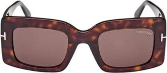 Tom Ford Lunettes de soleil Brigitta - Femme - Accessoires - Brun - Taille: 50 MM