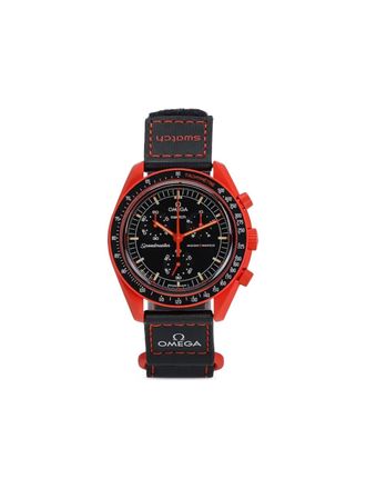 Swatch montre X Swatch montre Speedmasters MoonSwatch 42 mm - Noir