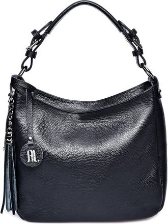 Anna Luchini Schwarz Rindsledertasche