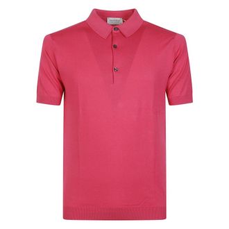 John Smedley Homme, Tops, Rose, Taille: XL Polo Chemises
