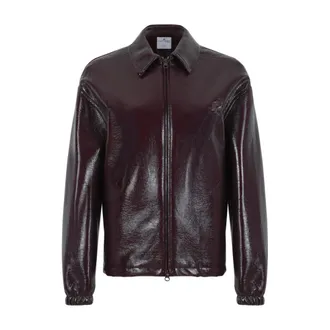 Courr&egrave;ges Femme, Vestes, Brun, Taille: 36 FR Veste en cuir enduit