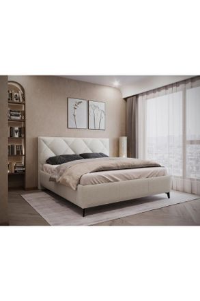 Boxxx Polsterbett, Creme, Holz, Metall, Buche, 180x200 cm, Bettkasten, gepolstertes Kopfteil, Stoffauswahl, in verschiedenen Gr&ouml;&szlig;en erh&auml;ltlich,alternative e