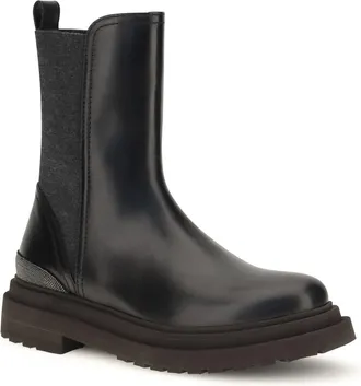 Brunello Cucinelli Leather Chelsea Ankle Chelsea Boot - Black