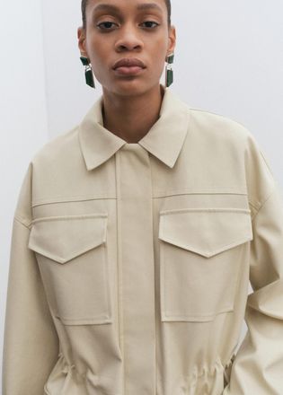 Mango Boucles doreilles pierre semi-pr&eacute;cieuse argent - Femme - Taille unique - MANGO