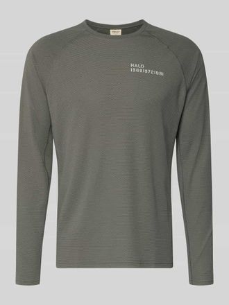Halo Longsleeve mit Label-Print Modell SORONA