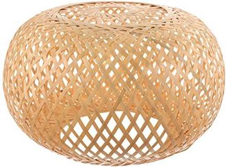 OSALADI Suspension Luminaire Abat-Jour En Osier Bambou Tiss&eacute; Lustre Abat-Jour Rotin Panier Pendentif Lumi&egrave;re Couverture Pour Plafond Pendentif Lampe Lampadair