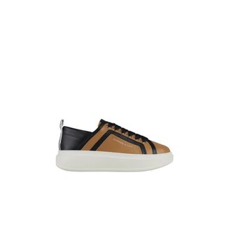 Alexander Smith Wembley Donna in beige Leder mit schwarzen Seitenrippen und Ferse - - Shoes - Damen - Mehrfarbig - 41 EU