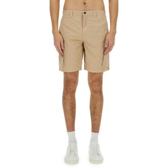 Woolrich Gabardine Cargo Shorts - - Shorts - Herren - Beige - W31