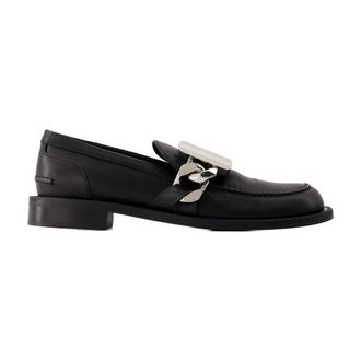 J.W.Anderson Womens Leather Loafer Black