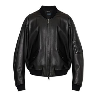 Dolce & Gabbana Homme, Vestes, Noir, Taille: L Bomber Jacket