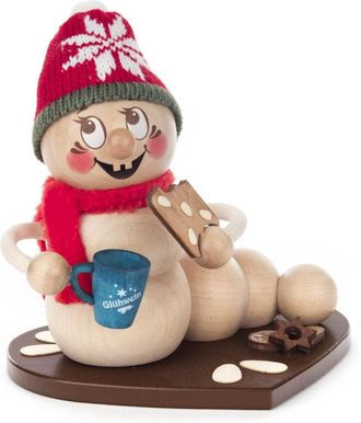 Rudolphs Schatzkiste R&auml;ucherwurm Weihnachtsmarkt-Rudi BxHxT 13x13x11,5cm NEU R&auml;ucherfigur R&auml;uchertier