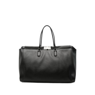 Fendi Peekaboo Leather Tote Bag