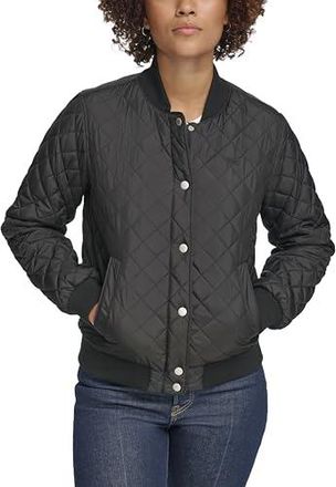 Levi's Diamond Quilted Bomber Jacket Veste, Noir, S Femme