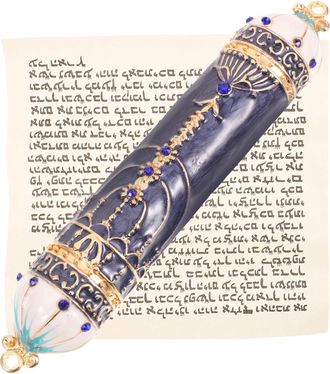 NUOBESTY ULDIGI Retro T&uuml;rrolle aus Metall mit Heiliger Schriftrolle Filigrane Religi&ouml;se T&uuml;rdekoration mit Rankendekor Metallverzierung f&uuml;r Eingangst&uuml;r und Haus