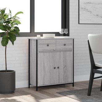 vidaXL Sideboard Grau Sonoma 70x30x80 cm Holzwerkstoff - Vidaxl