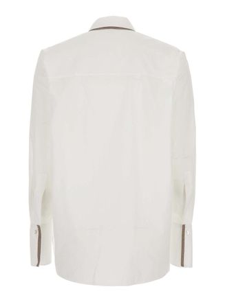 Antonelli Womens Shirt Amaretto White Fabric Blouses