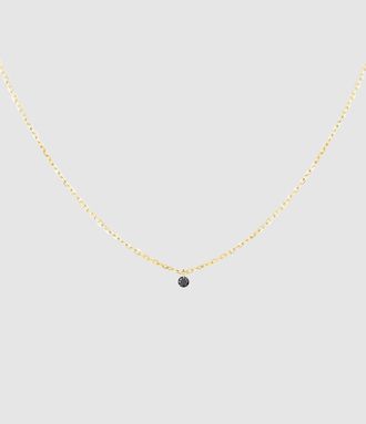 LA BRUNE & LA BLONDE Collier Coeur 360&deg; Diamant 0.15 Or Jaune