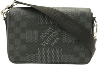 Louis Vuitton Sac bandouli&egrave;re vintage en toile Pre-owned - Femme - Pre-owned - Gris - Taille: ONE Size