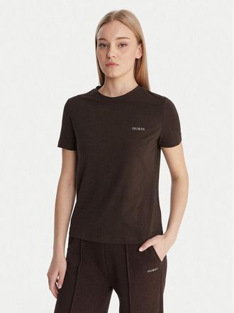 Guess T-Shirt V6RI07 J1314 Braun Regular Fit