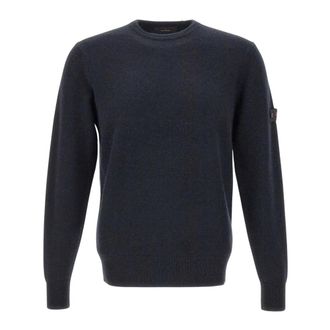 Peuterey Pullover mit Logo-Patch - - Knitwear - Herren - Blau - XL