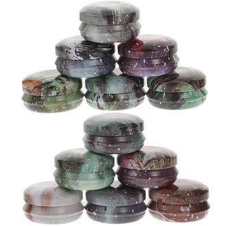 Holibanna Cabilock Kerzendose 12 St&uuml;ck Metall Rund mit Deckel Vielseitig f&uuml;r Selbstgemacht Kerzenherstellung und Aufbewahrung von Schmuck und Kleinteilen Kompak