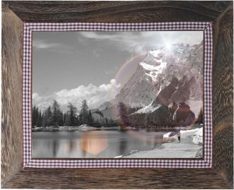 Mendler Bilderrahmen T247, Fotorahmen Wand-Rahmen, 19x24cm Shabby-Look Landhaus - braun