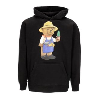 Market Vintage Schwarz Botanischer B&auml;renhoodie - - Sweatshirts & Hoodies - Herren - Schwarzk - M