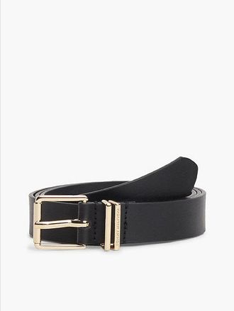 Tommy Hilfiger Ceinture en cuir &agrave; boucle carr&eacute;e et logo