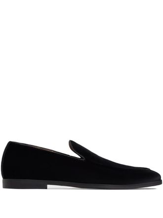 12 Storeez Loafer aus Samt - Schwarz