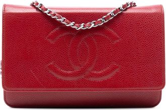 Chanel Hobo Bags - CC Caviar Wallet On Chain - Gr. unisize - in Rot - f&uuml;r Damen