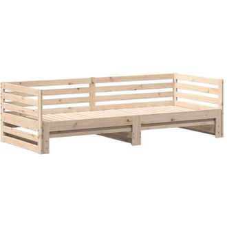 vidaXL Tagesbett mit Ausziehbett ohne Matratze 80x200 cm vidaXL