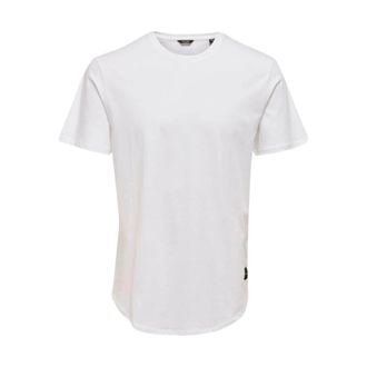 Only & Sons Matt Longy T-Shirt - - Tops - Herren - Wei&szlig; - XS