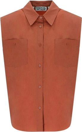 Essentiel Femme, Blouses et Chemises, Brun, Taille: 36 FR Chemises