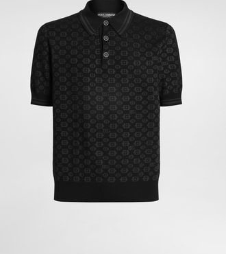 Dolce & Gabbana Micro-dot Stitch Polo Shirt - Mann Strickwaren Multicolor 50
