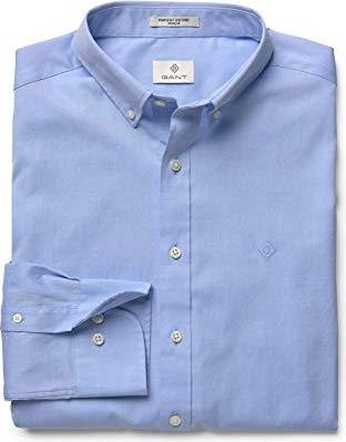 GANT Gant Mens Diamond G Mens Cotton Light Blue Shirt In Size Xxl Light Blue