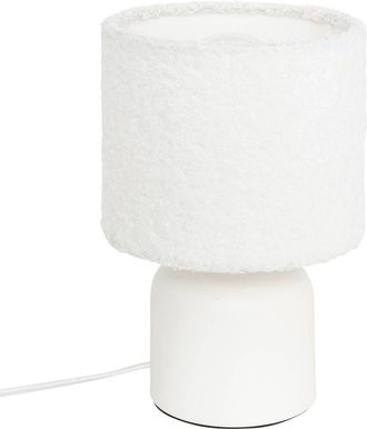 Atmosphera Atmosphera - Tischleuchte Bona, weiß, Höhe 22 cm